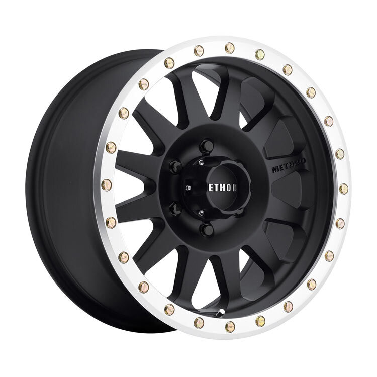 Method MR304 Double Std M Black Machined Lip Wheels (18x9 +18)